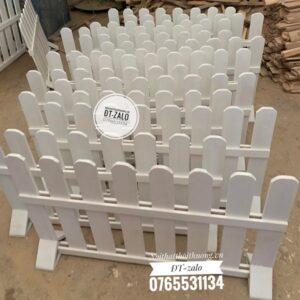 Hàng Rào Gỗ Trang Trí Sơn Nhiều Màu Tại HCM